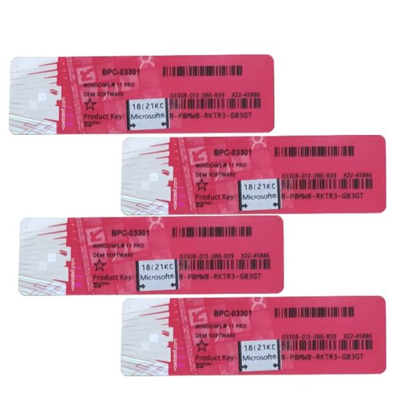 Windows 11 Pro/Home COA Sticker OEM | Pack de 20 Licencias